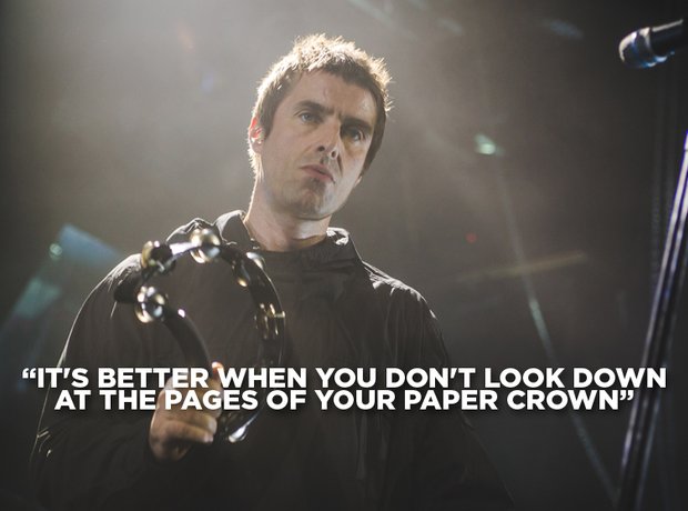 Liam Gallagher Paper Crown The Wisdom Of Liam Gallagher s Lyrics On 
